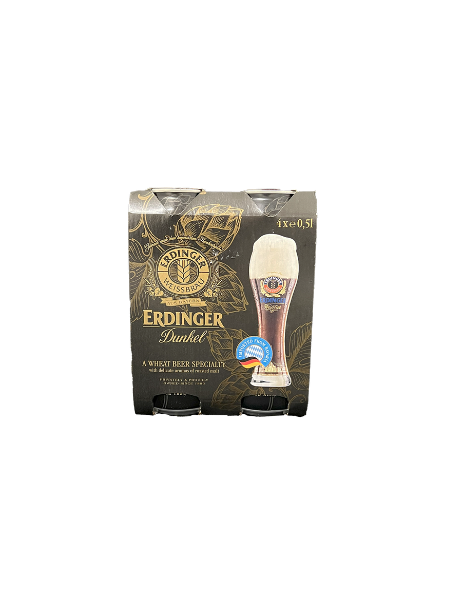Erdinger Dunkel Weissbrau 4 Pack Cans