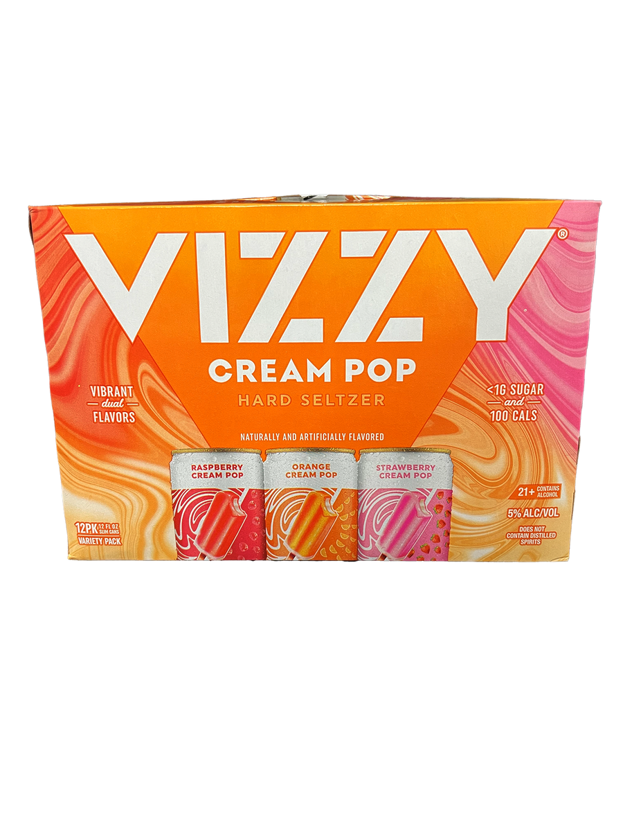 Vizzy Cream Pop Hard Seltzer Variety 12 Pack Cans