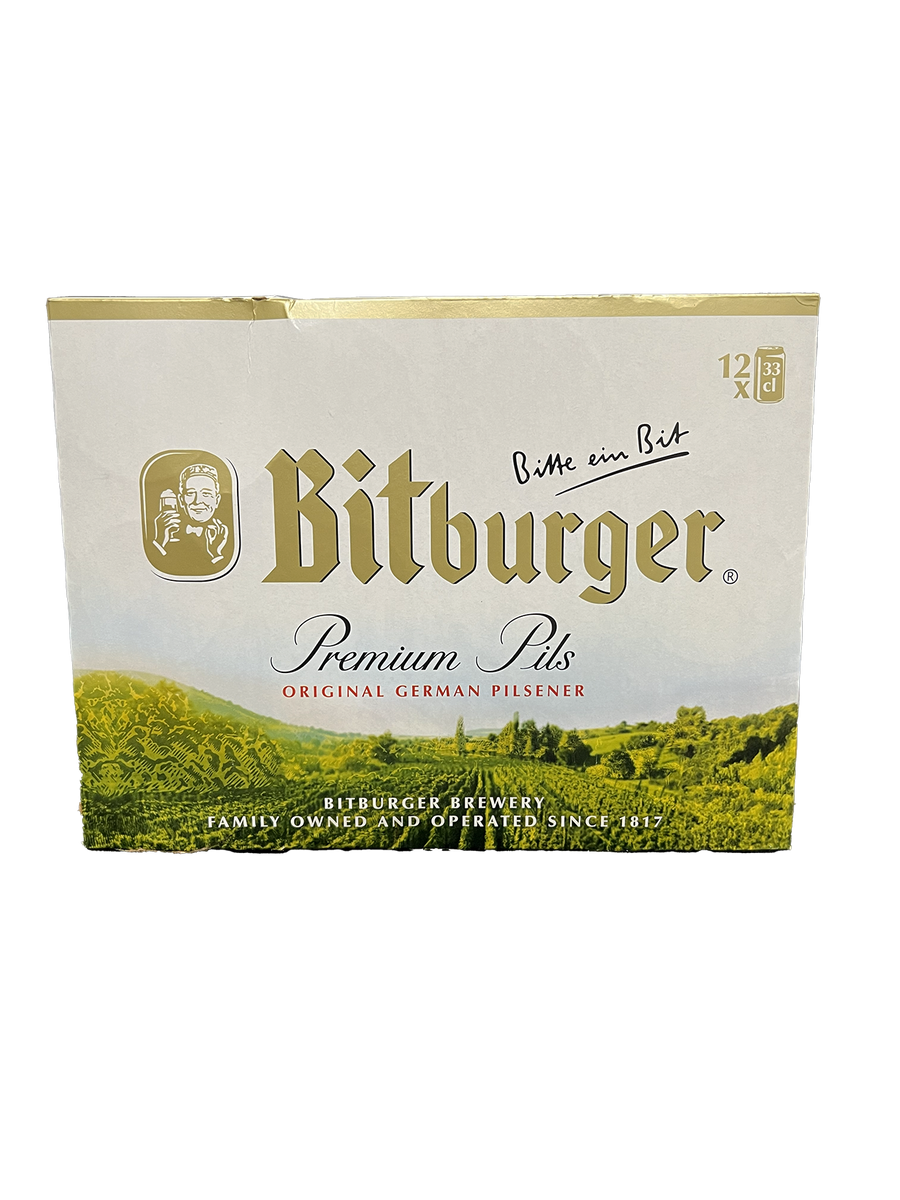 Bitburger Pilsner 12 Pack Cans