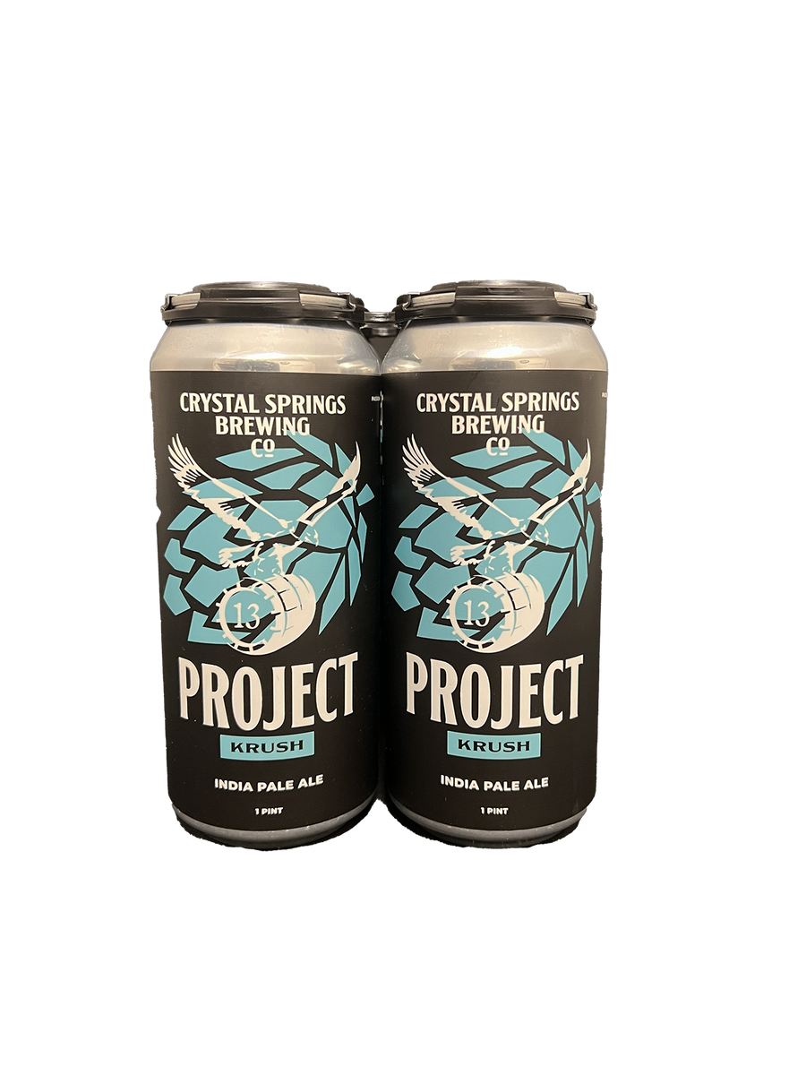Crystal Springs Project Krush IPA 4 Pack Cans