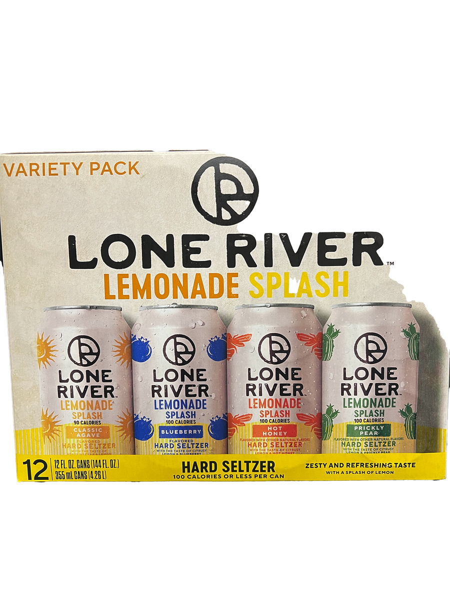 Lone River Lemonade Splash Seltzer Variety 12 Pack Cans