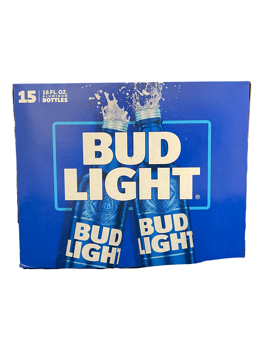 Bud Light 15 Pack Aluminum Bottles