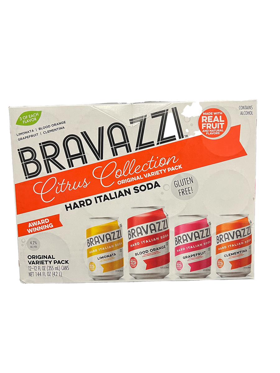 Bravazzi Citrus Collection Variety 12 Pack Cans