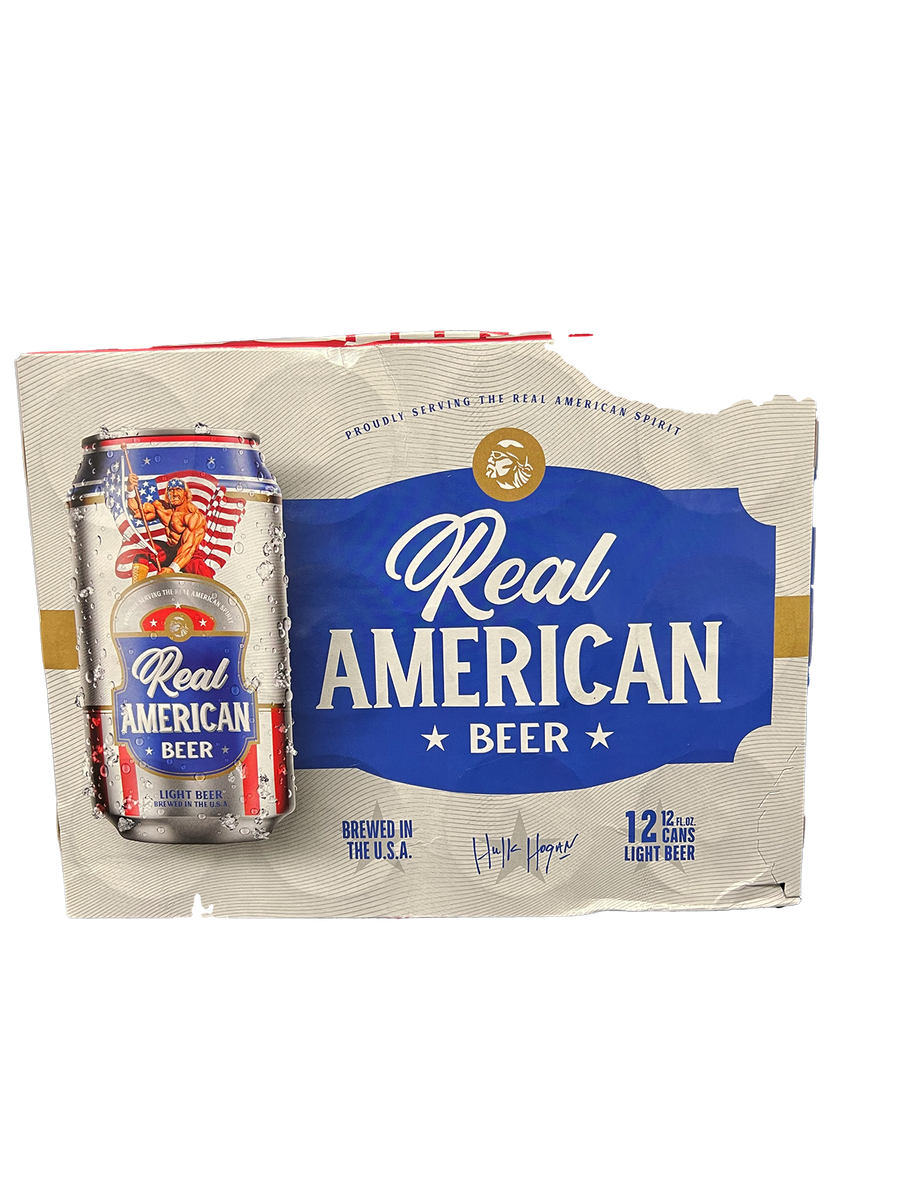 Real American Beer Light Beer 12 Pack Cans