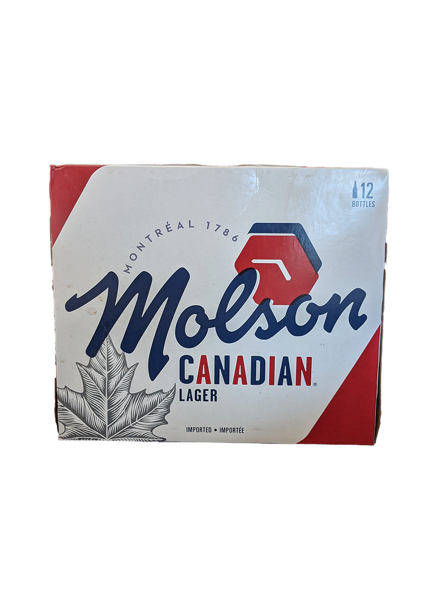 Molson Canadian Lager 12 Pack Bottles