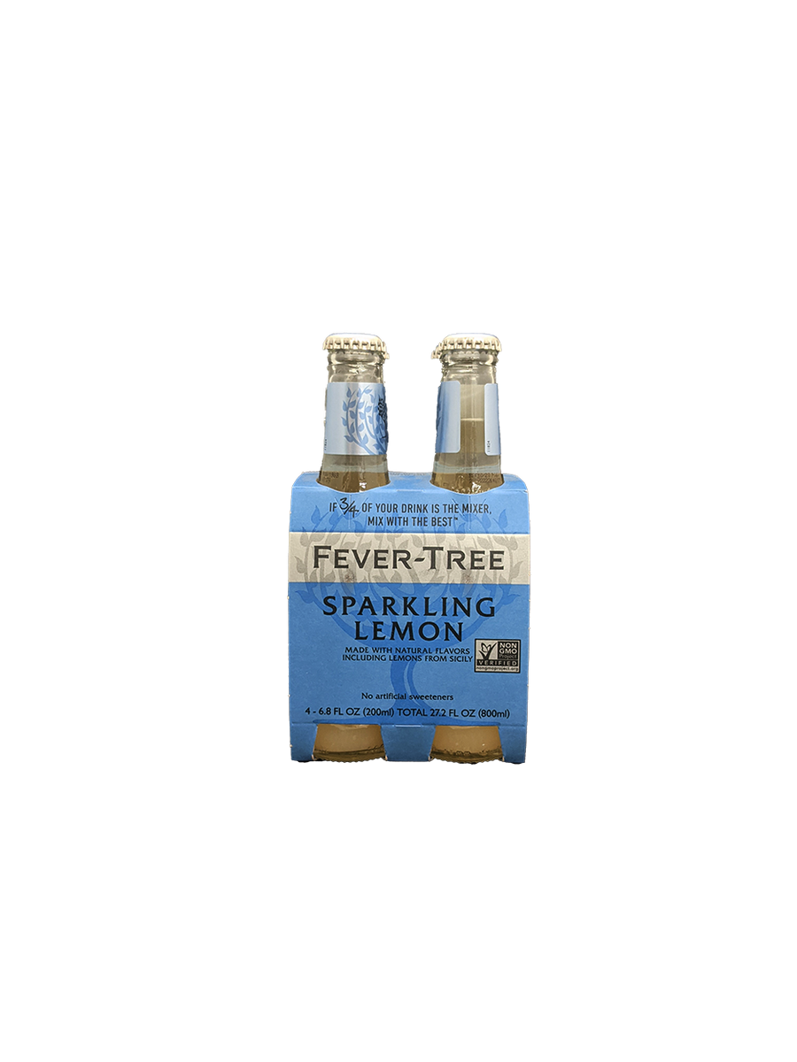 Fever Tree Sparkling Lemon 4 Pack Bottles