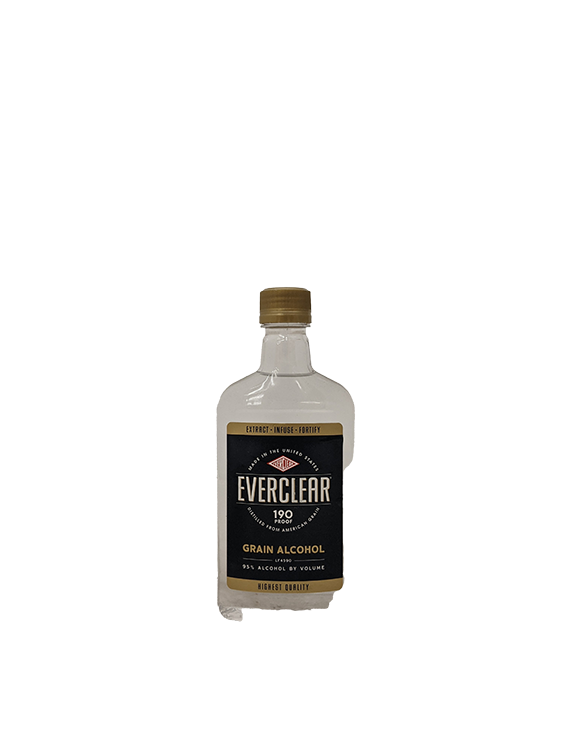 Everclear 190 Proof Grain Alcohol 375ML